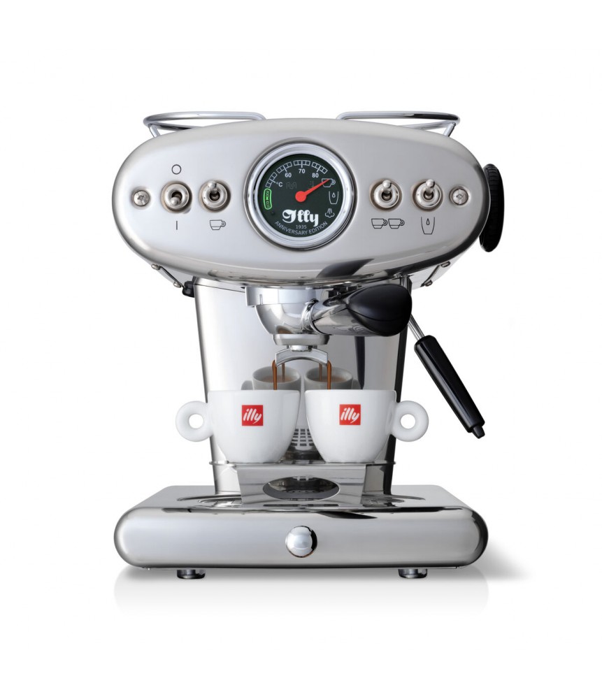 X1 Anniversary ESE & Ground Inox - Machine à café moulu et dosettes E.S.E.