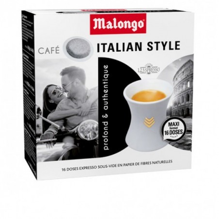 Italian Style x16 dosettes Malongo